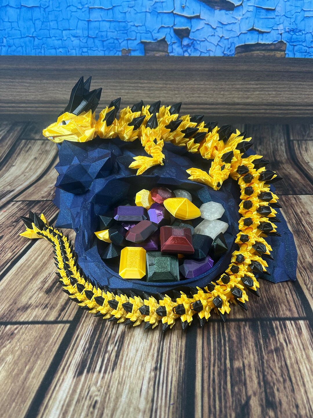 3D Printed Large 24" Crystal Dragon Dual Colors - Cinderwing Authorized ...