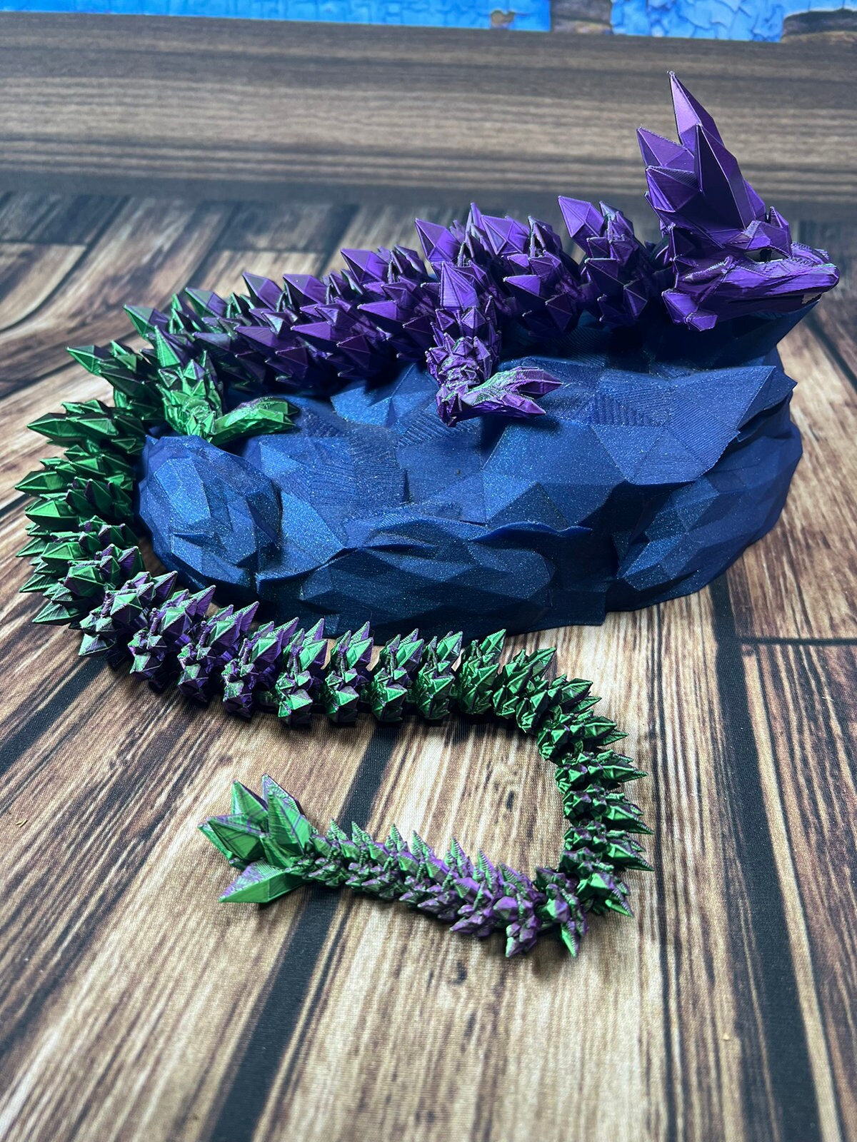 3D Printed 24" Crystal Dragon Color Shifts - Cinderwing Authorized ...