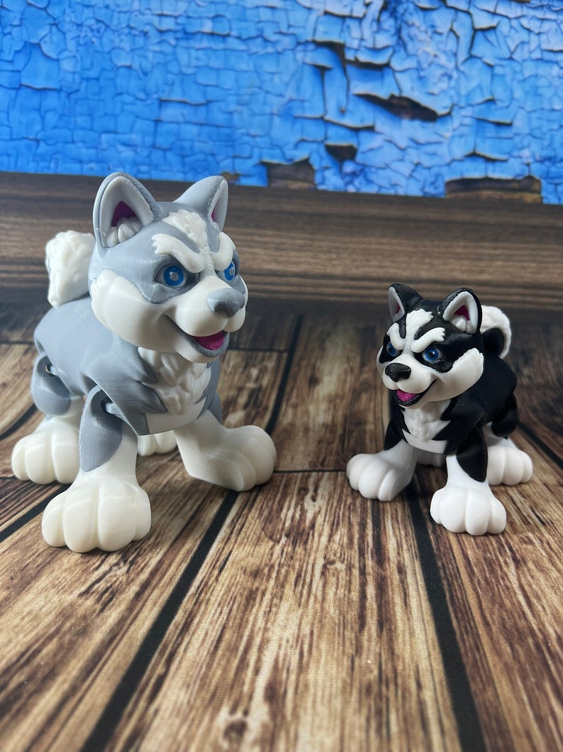 3D Printed Flexi Articulated Husky Multiple Color Choices - Etsy