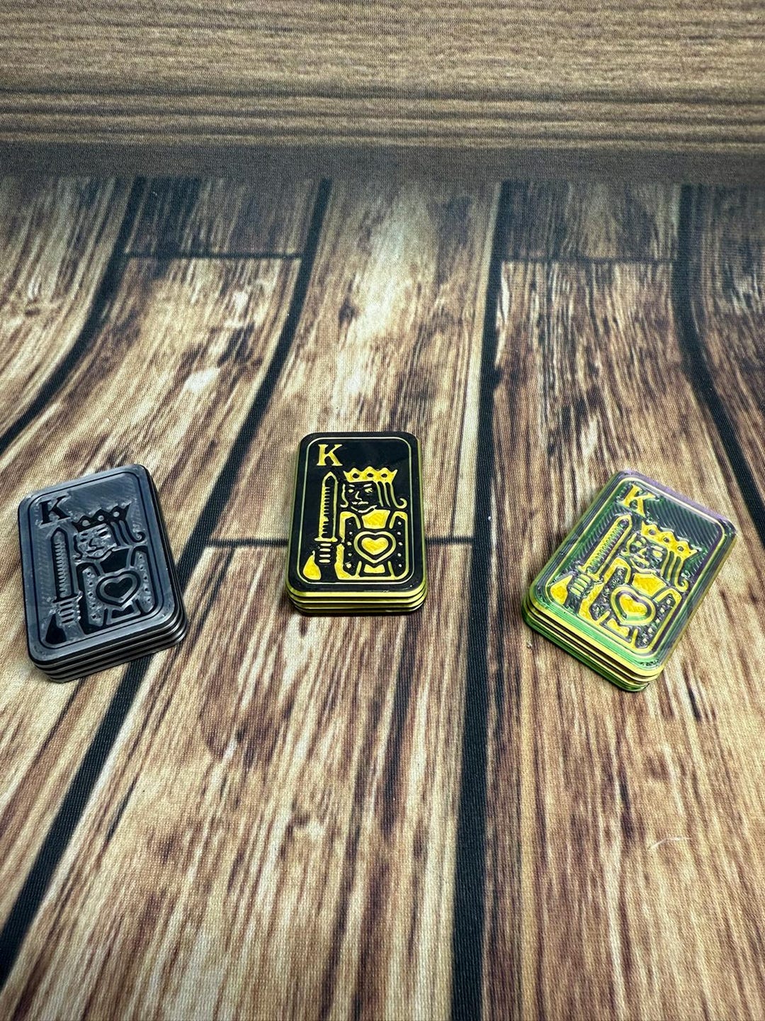 Stacked Deck Card Magnetic Fidgets - 3D Printed Playing Card Fidgets ...