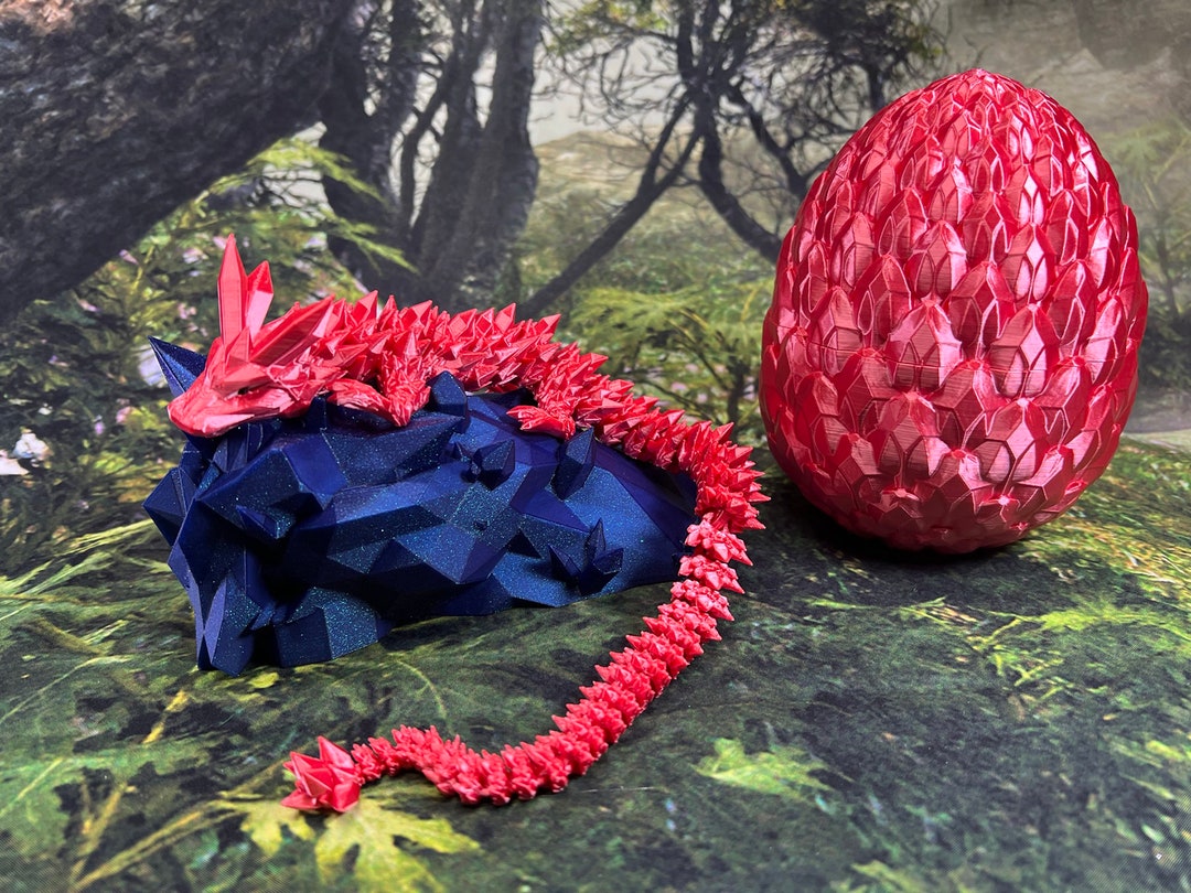 3D Printed Dragon Egg With Medium 16 Dragon Inside - Etsy
