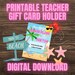 Goodbye Lesson Plans Hello Sun Tan | Teacher Summer Gift Card Holder ...