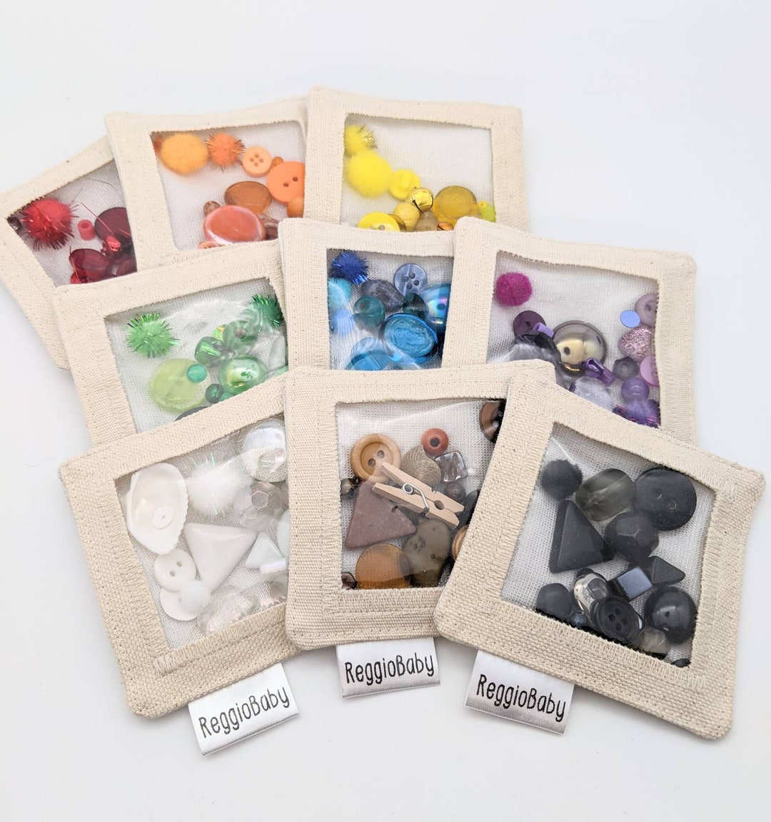 Mini Sensory Toy Set: Reggio Inspired Color Bags - Etsy