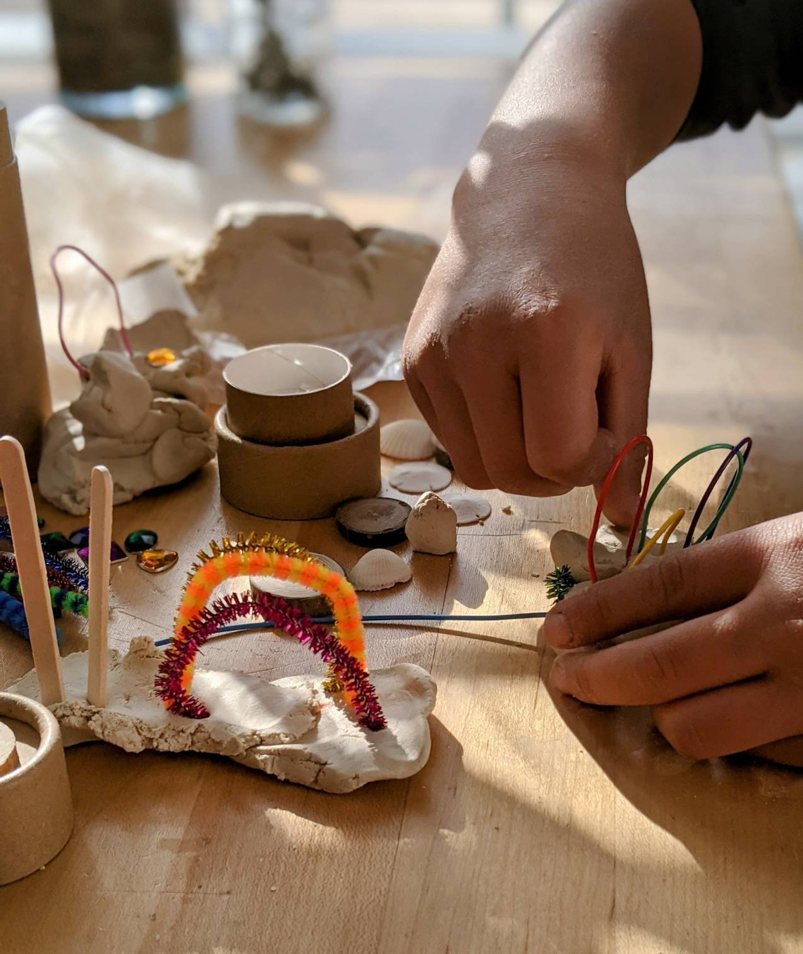 Mini Loose Parts Clay Kit 1lb Air Dry Clay With Natural - Etsy