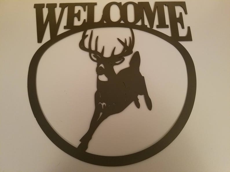 Big Buck Welcome Sign - Etsy