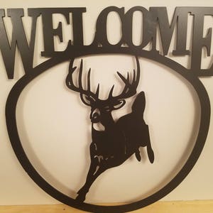 Big Buck Welcome Sign - Etsy