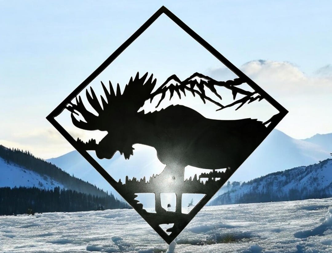 Moose Picture Custom Made Metal - Etsy