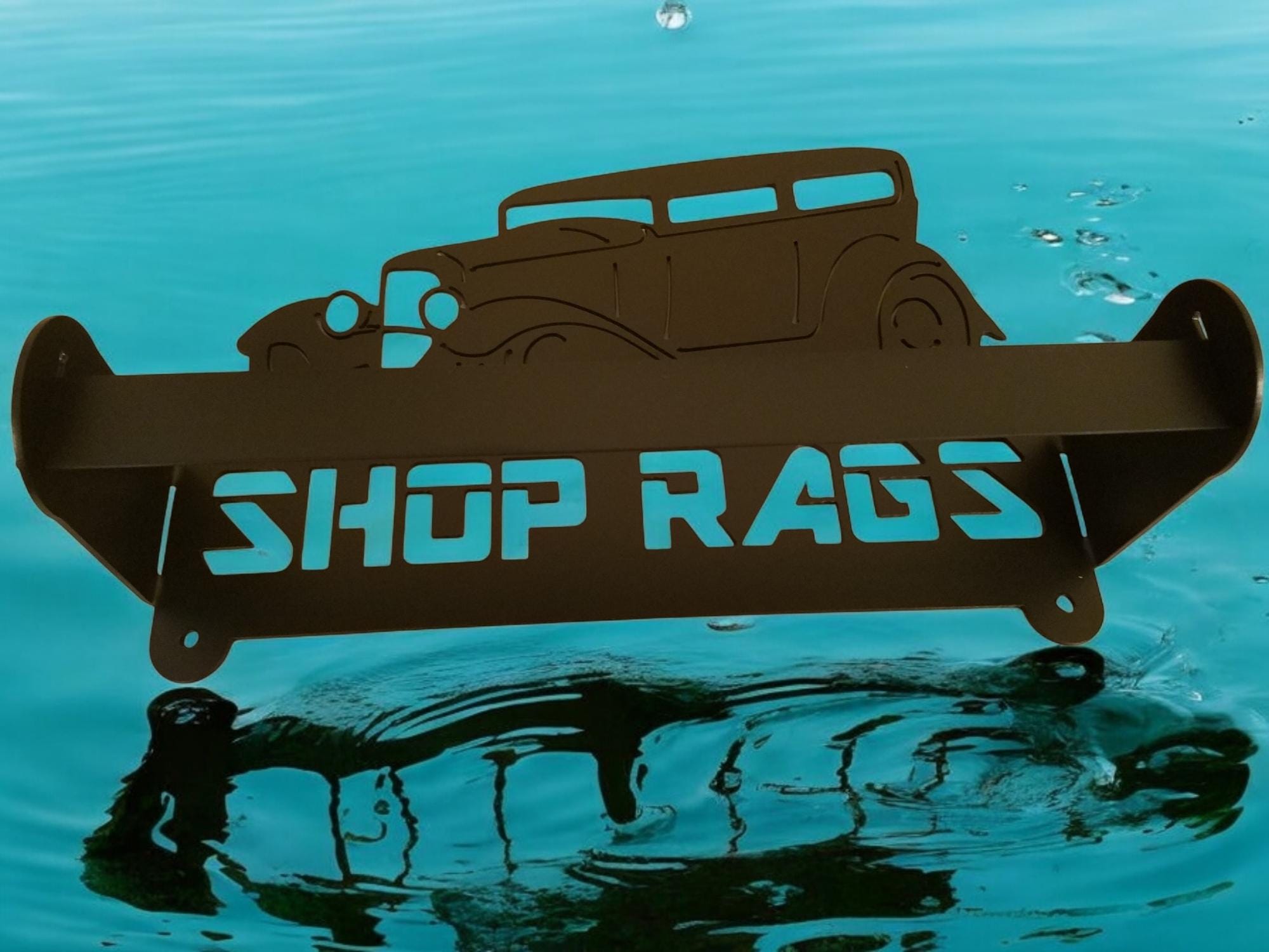Plasma Cut Metal Hotrod Shop Rag Holder - Etsy