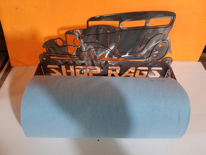 Plasma Cut Hotrod Shop Rag Holder - Etsy