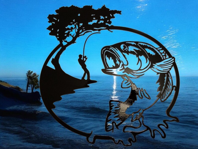Custom Fishing Sign Plasma Cut Metal - Etsy