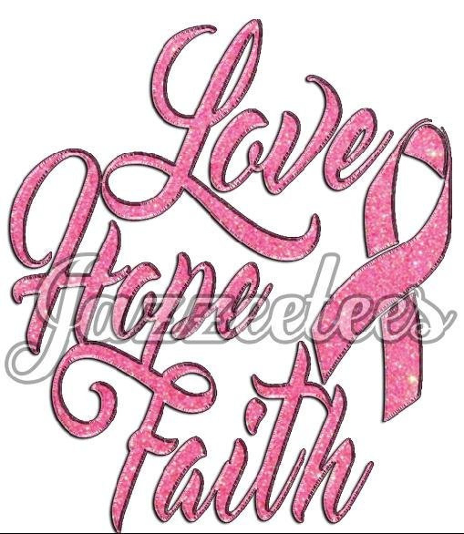 AWARENESS RIBBON Love Hope Faith Custom Designed Graphics SVG and Png ...