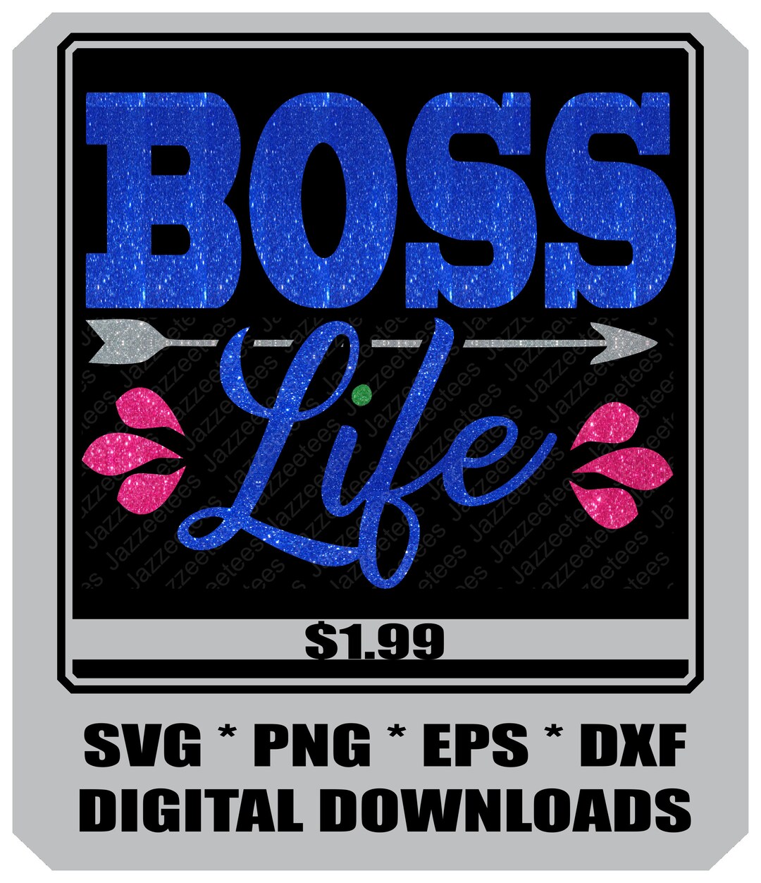 BOSS LIFE svg png rhinestone template & eps descarga digital Cortar y/o ...