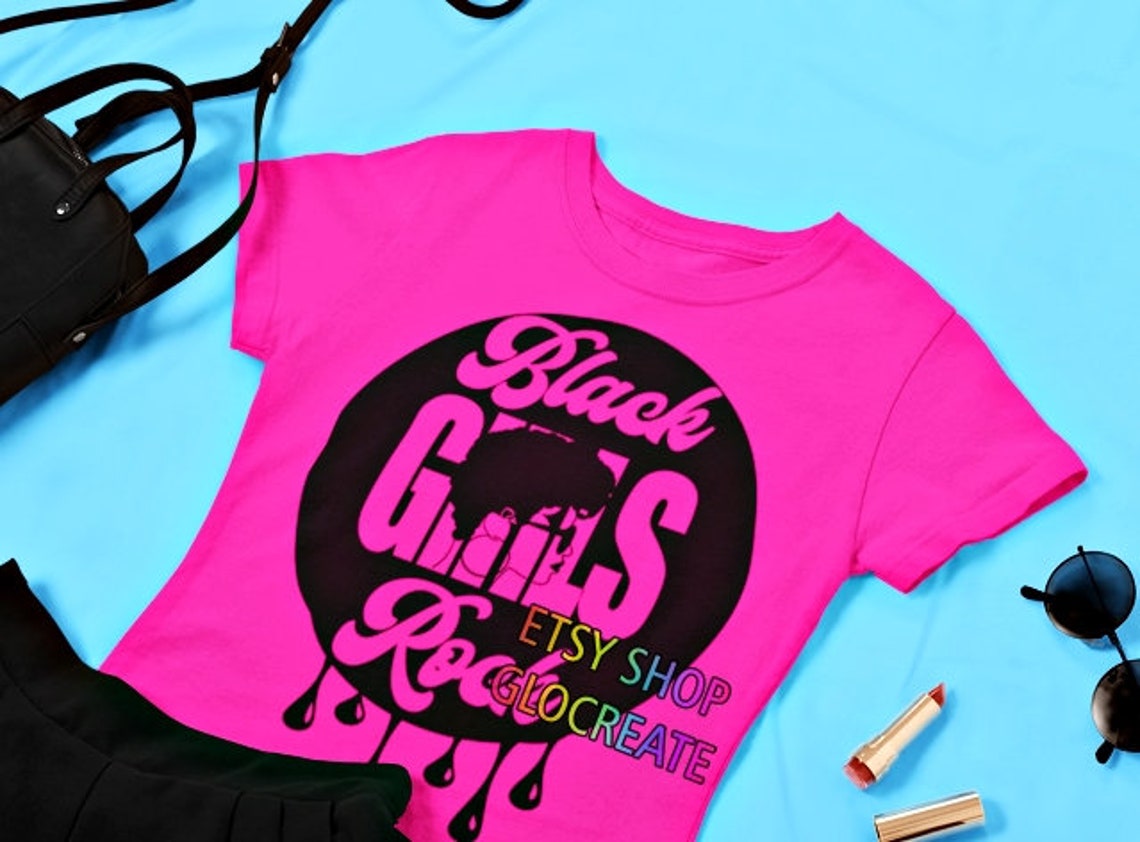 Black GIRLS ROCK Graphics File in Png and Svg Formats Great for Cut and ...