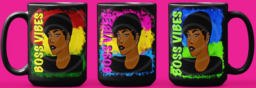 BOSS VIBES LADY 5 Pc Png Bundle 300 Dpi Perfect for Dye Sublimation or ...