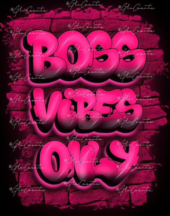 BOSS CEO VIBES Only Airbrush Style 12 Pc Png Bundle - Etsy