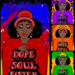 DOPE SOUL SISTER Png Bundle Perfect for You or Dye Sublimation Projects ...