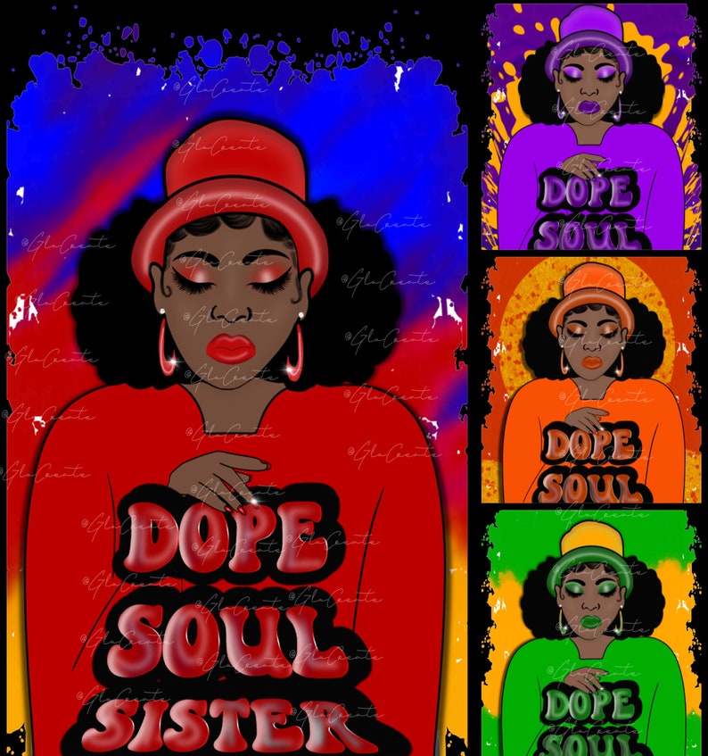 DOPE SOUL SISTER Png Bundle Perfect for You or Dye Sublimation Projects ...