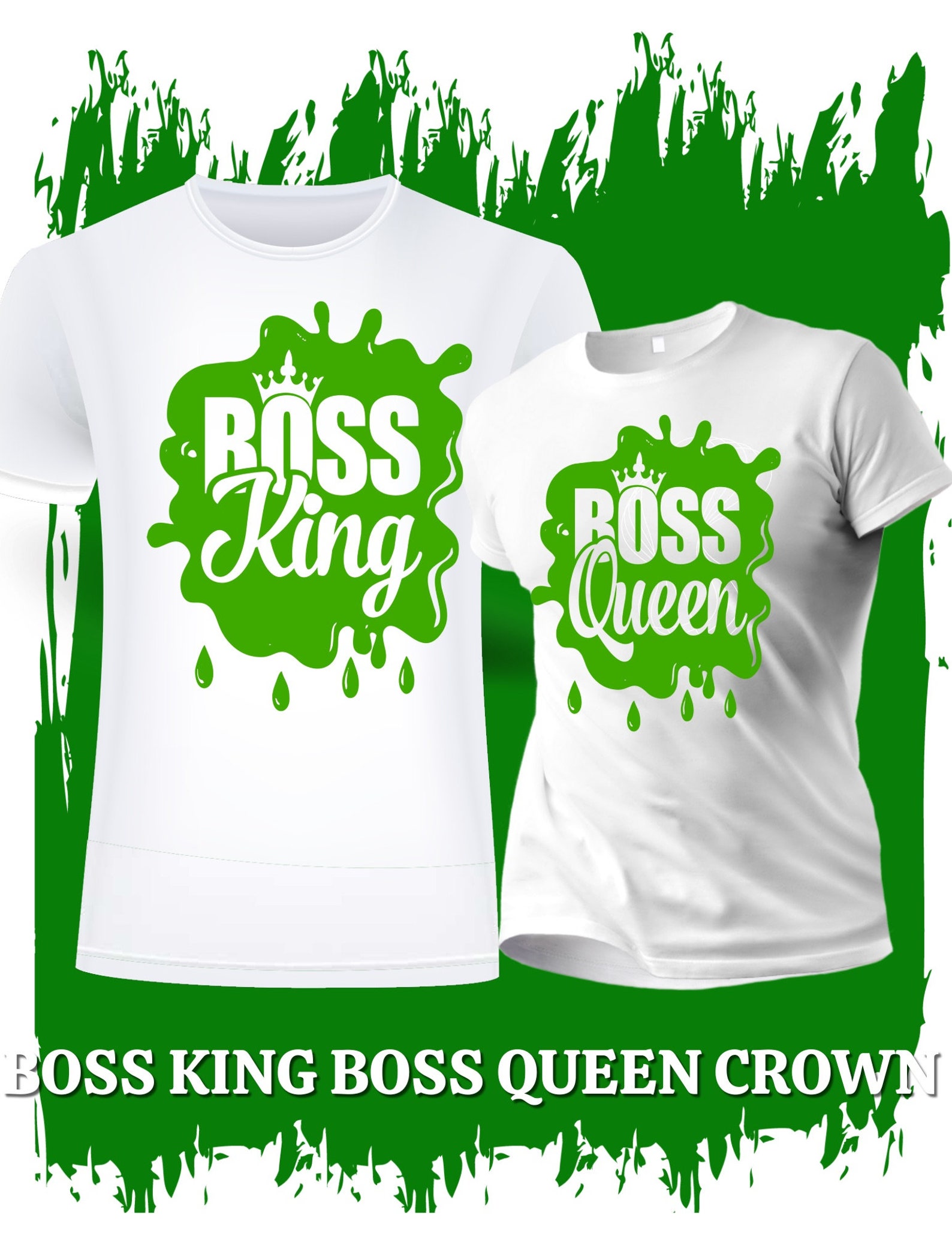 BOSS KING QUEEN 3 Styles Png Bundle Plus Procreate Stamps - Etsy