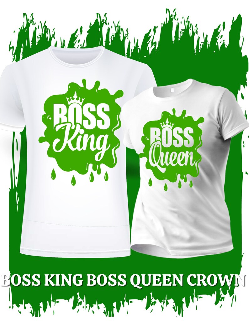 BOSS KING QUEEN 3 Styles Png Bundle Plus Procreate Stamps - Etsy