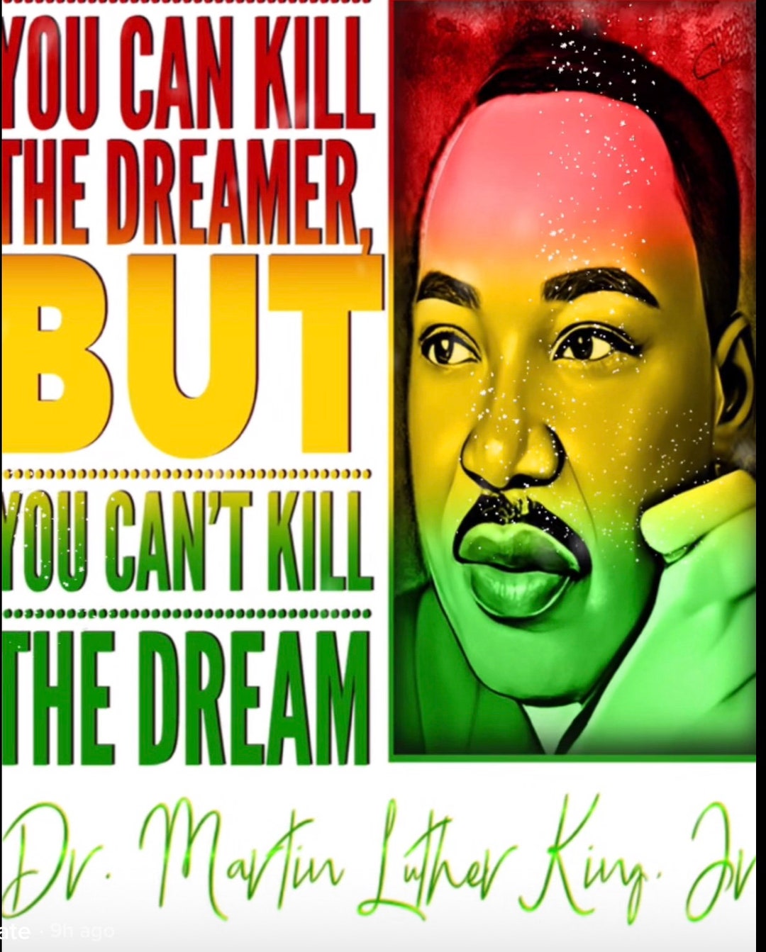 Dr MARTIN LUTHER KING Jr Portrait Quotes Perfect for Mlk Day and Black ...