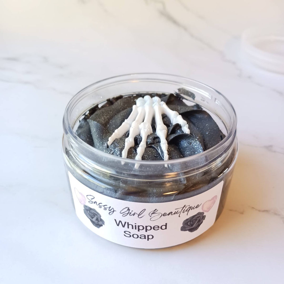 Skeleton Hand Whipped Soap, Halloween Soap, Soap, Activated Charcoal ...