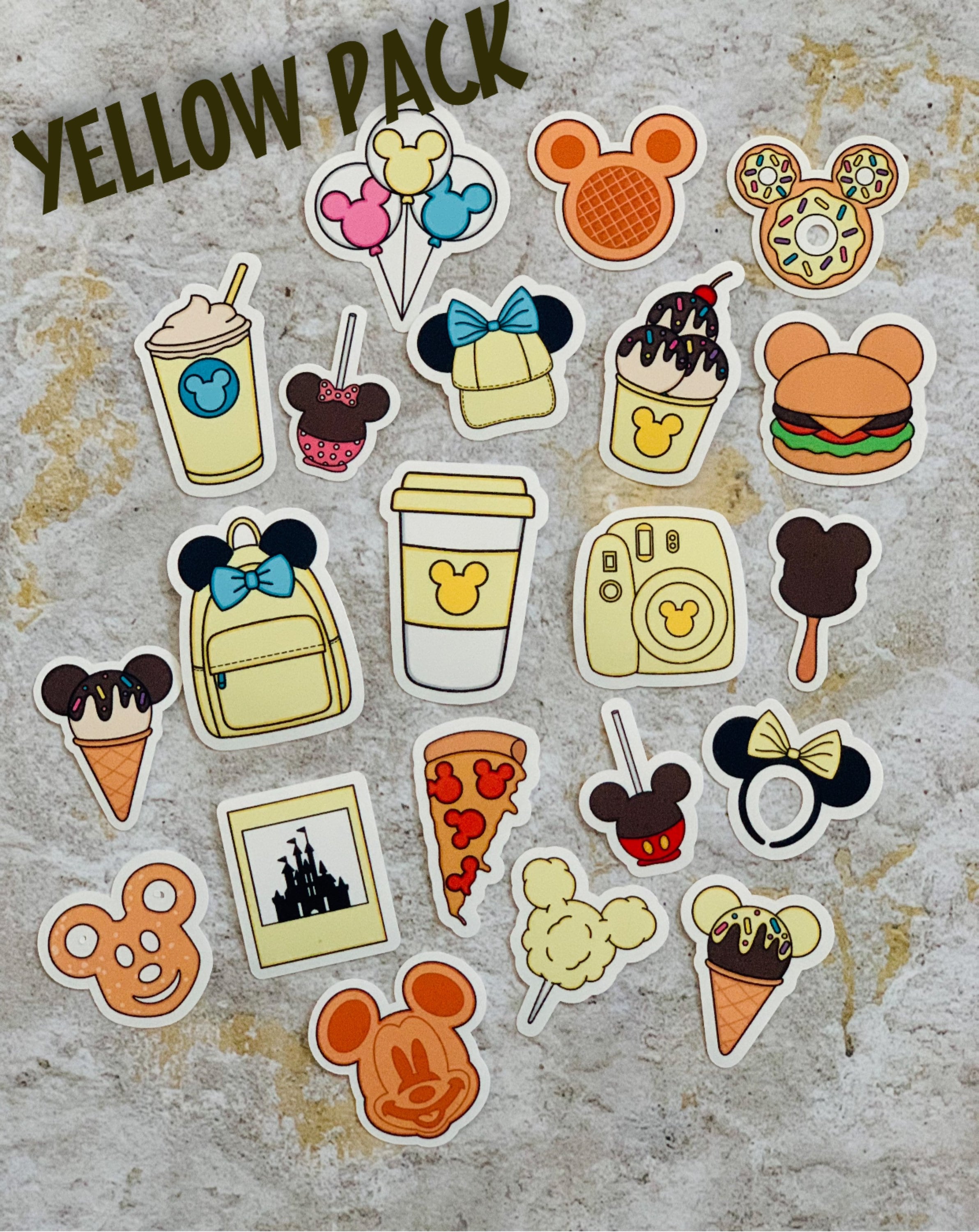 Disney Disney Sticker Food Sticker Pack Disney Bound - Etsy