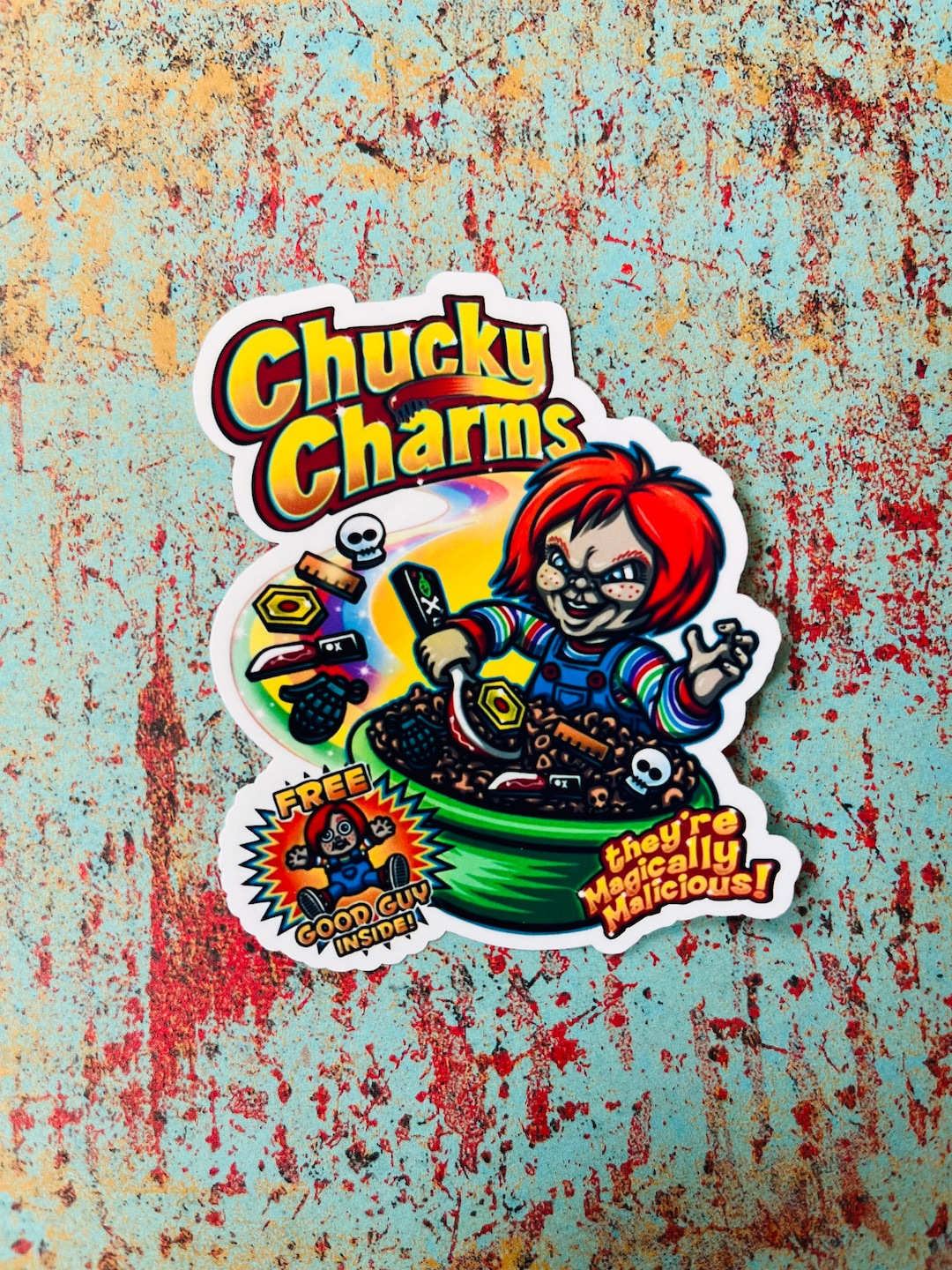 Chucky, Scary Movie, Halloween, Stickers, Horror, Waterproof Sticker ...