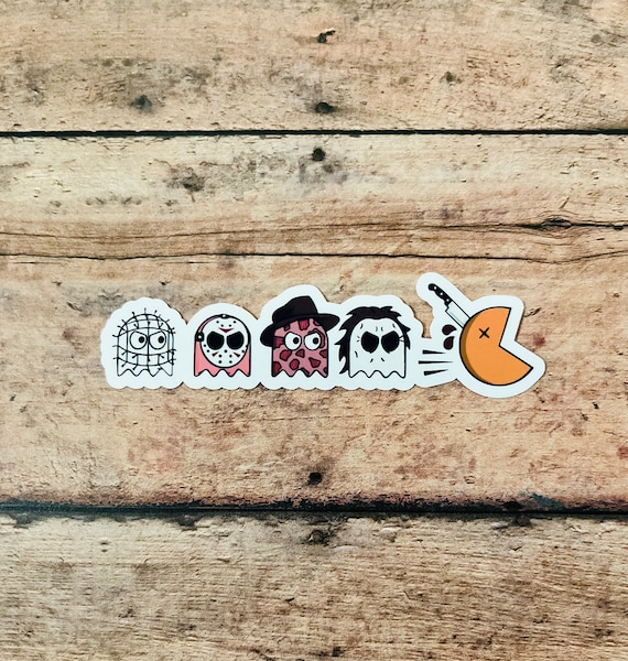 Pac-man Pac-man Sticker Waterproof Sticker Hydroflask - Etsy