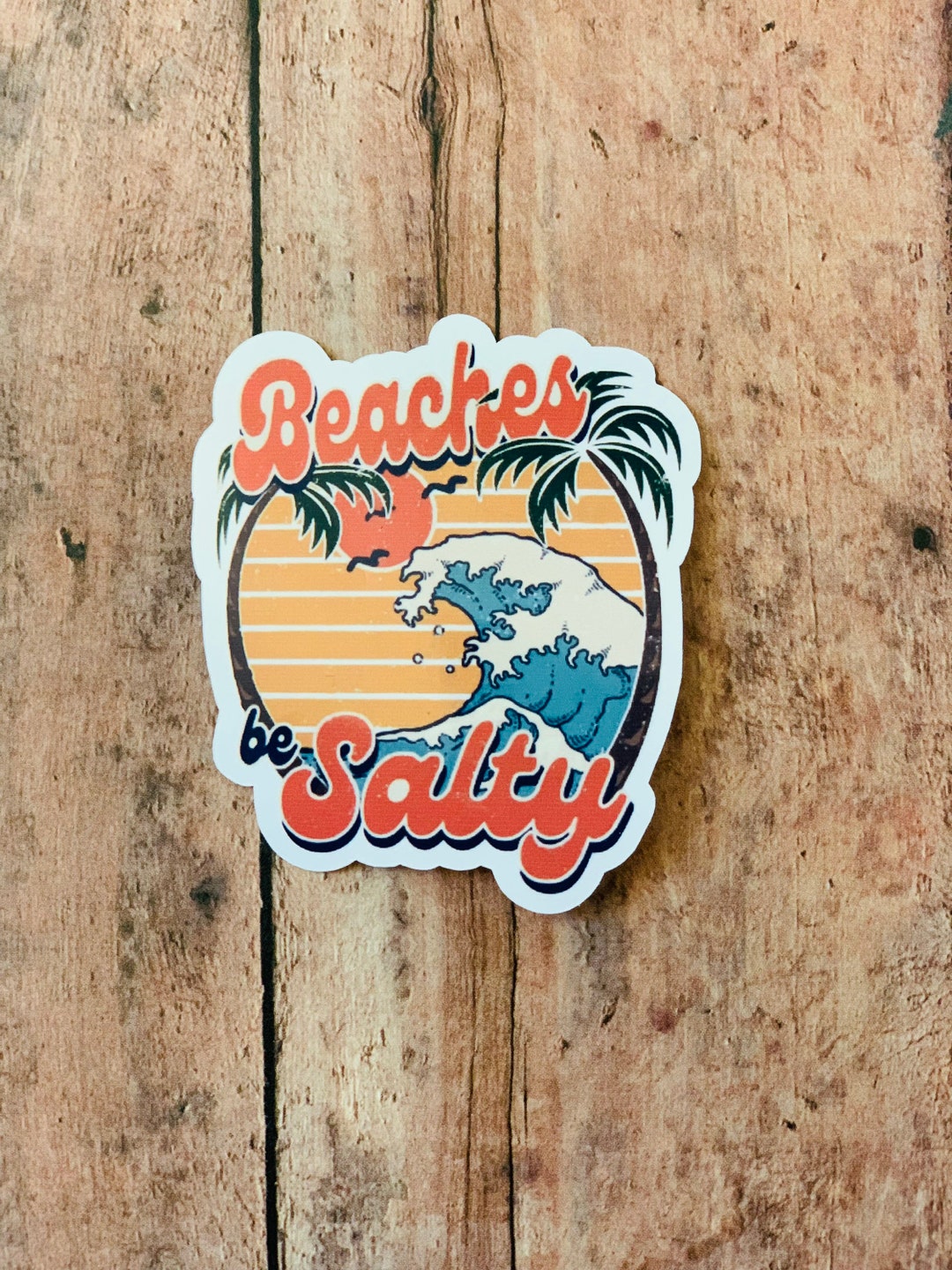 Salty Beaches Sticker: Waterproof Gloss Vinyl Laptop Decal - Etsy
