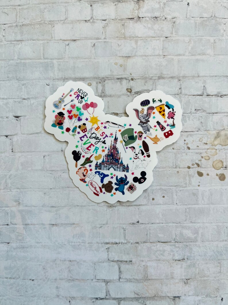 Sticker Disney Disney Sticker Waterproof Sticker Best - Etsy