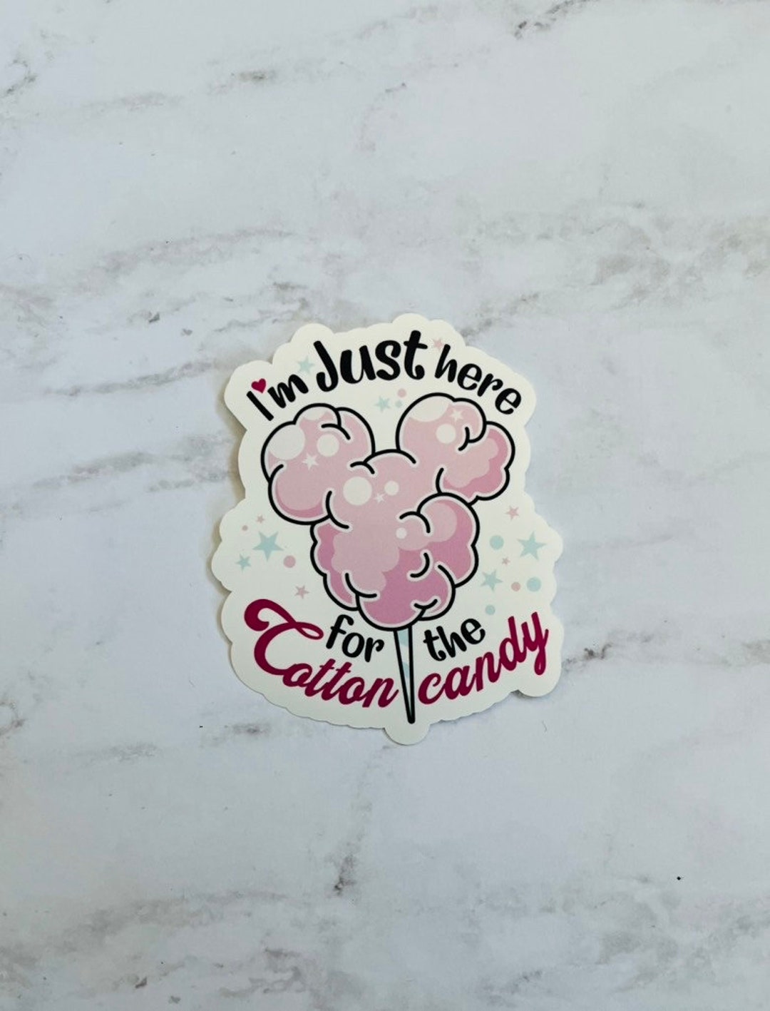 Cotton Candy Vinyl Sticker: Funny Laptop Decal, Water Resistant - Etsy
