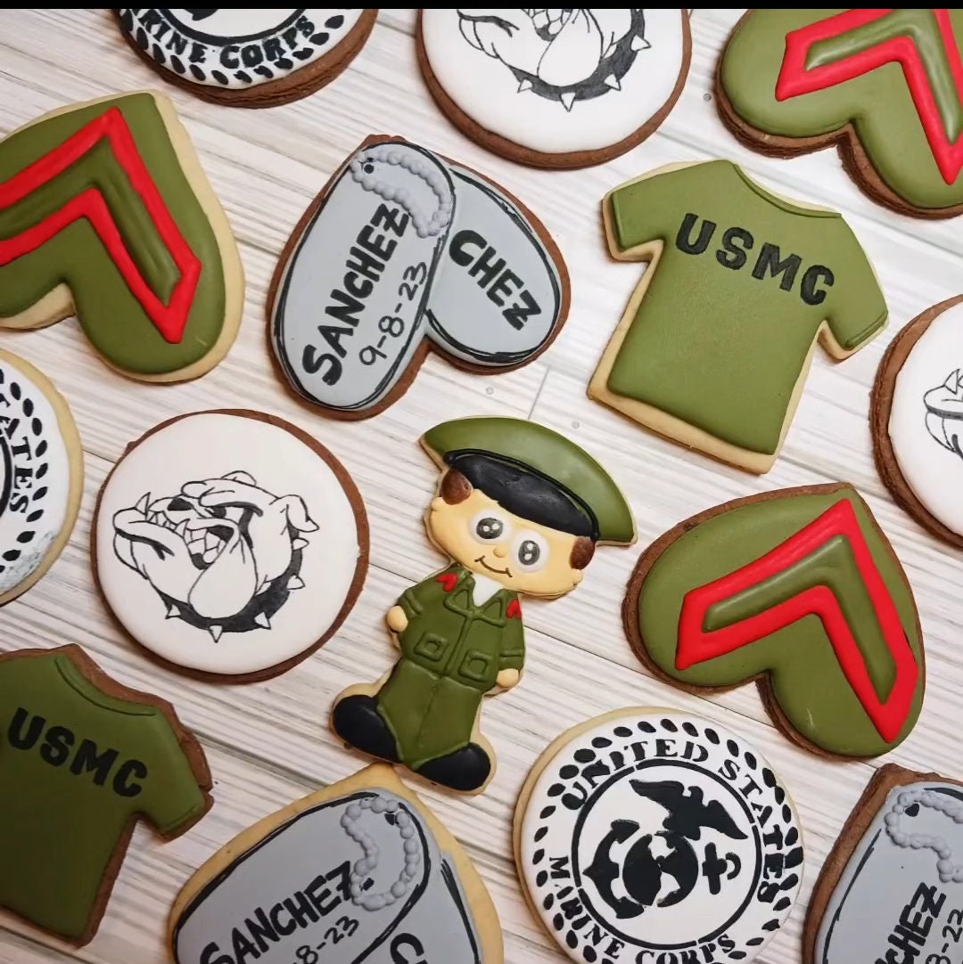 USMC Cookies - Etsy