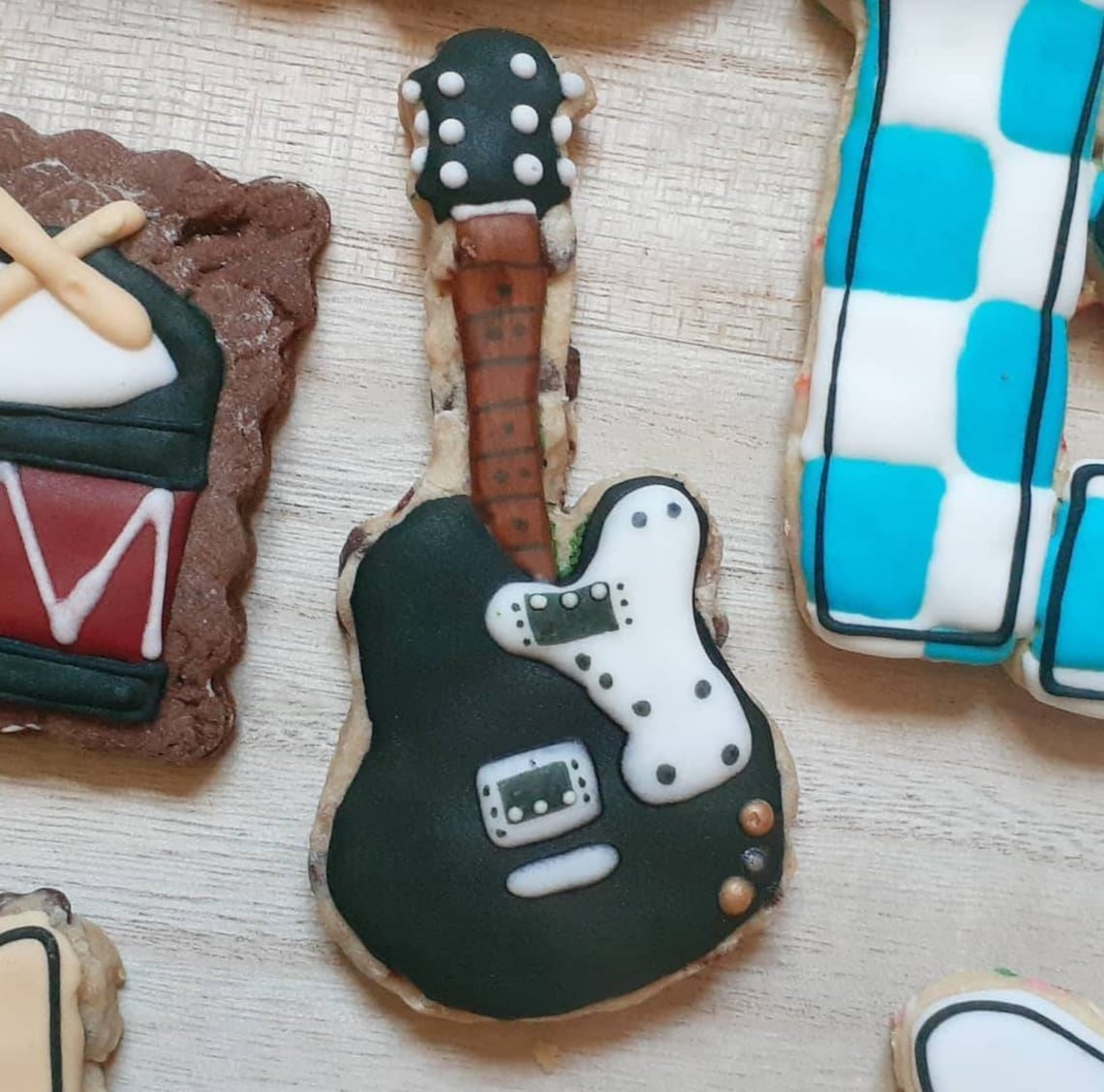 Rock N Roll Birthday Cookies - Etsy