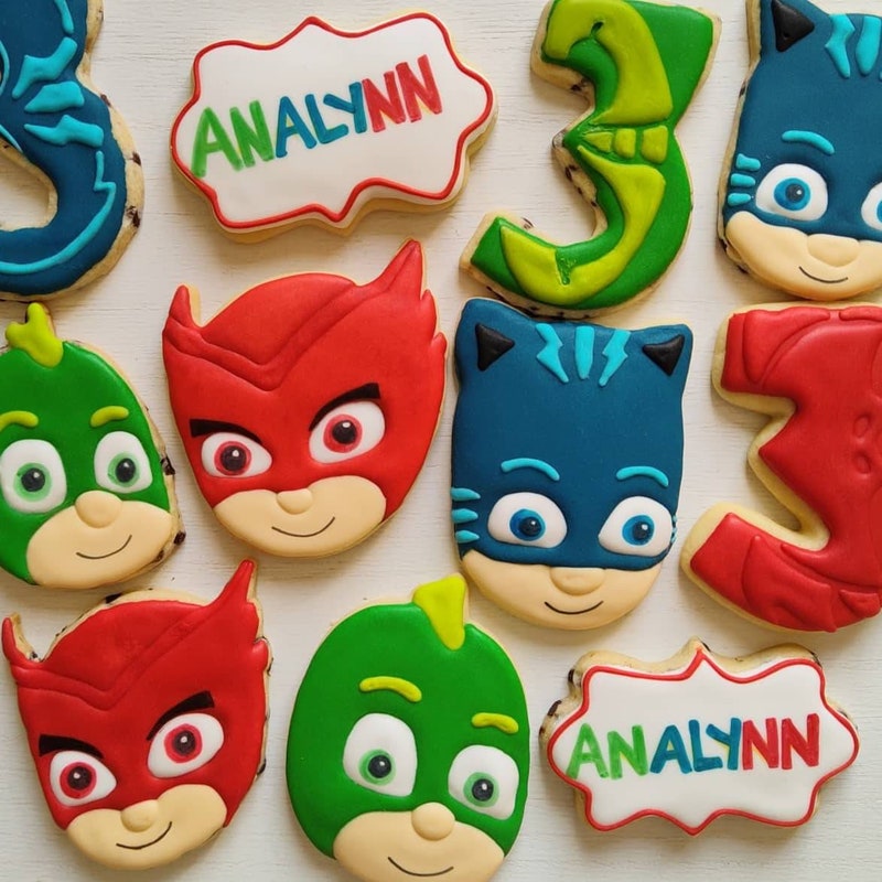 Pj Mask Cookies - Etsy
