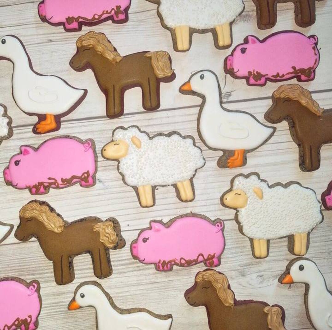 Farm Animal Cookies - Etsy