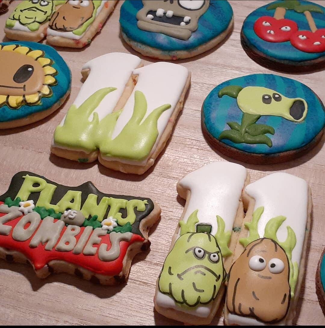Plants Vs. Zombies Birthday Cookies - Etsy
