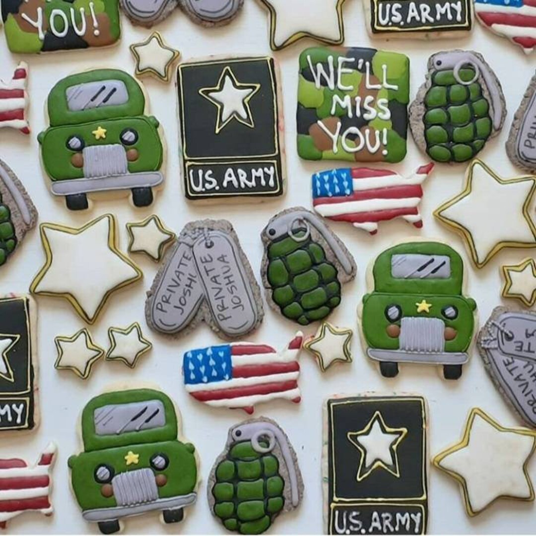 Military/army Cookies - Etsy