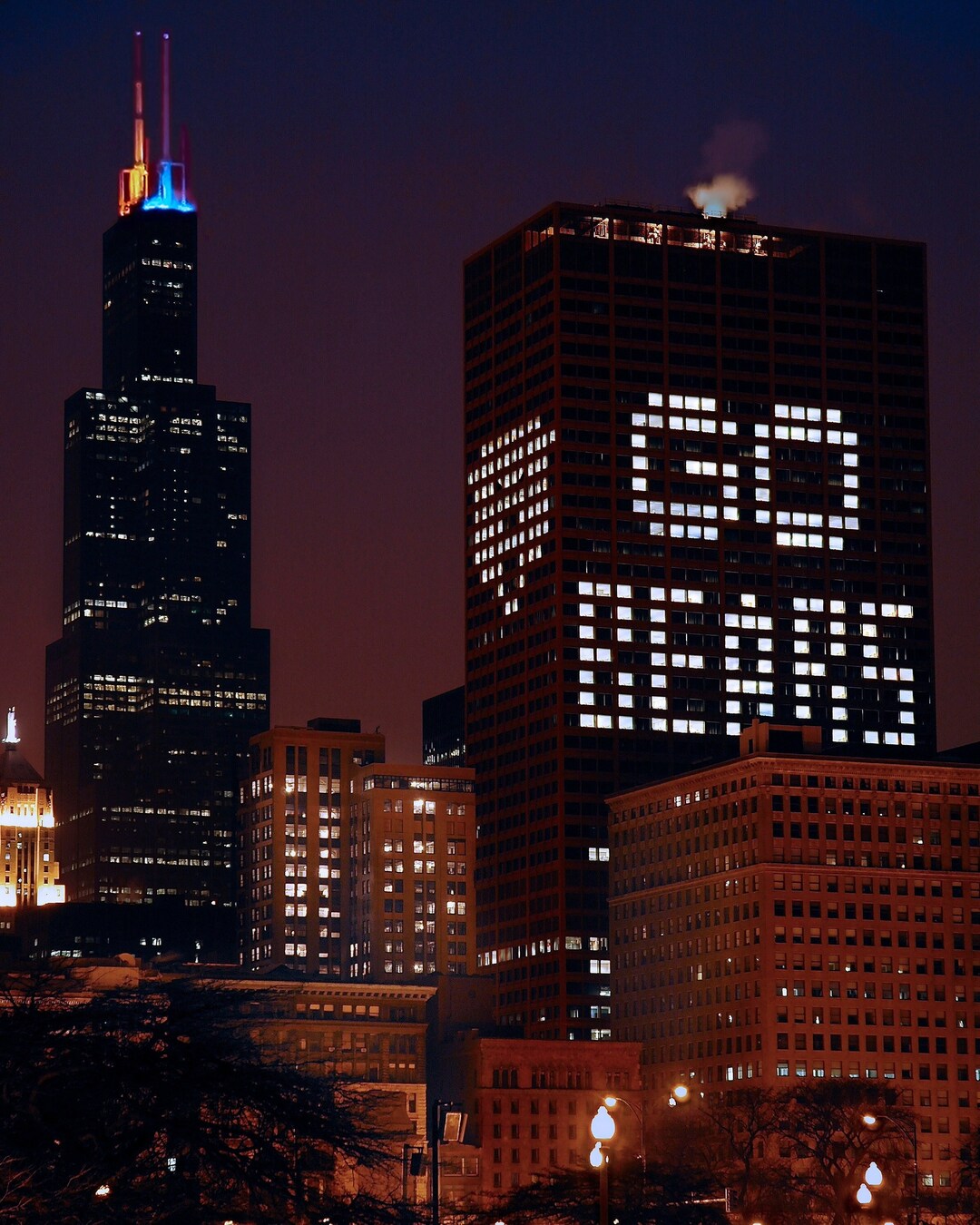Chicago Bears Skyline, Go Bears, Sears Tower - Etsy