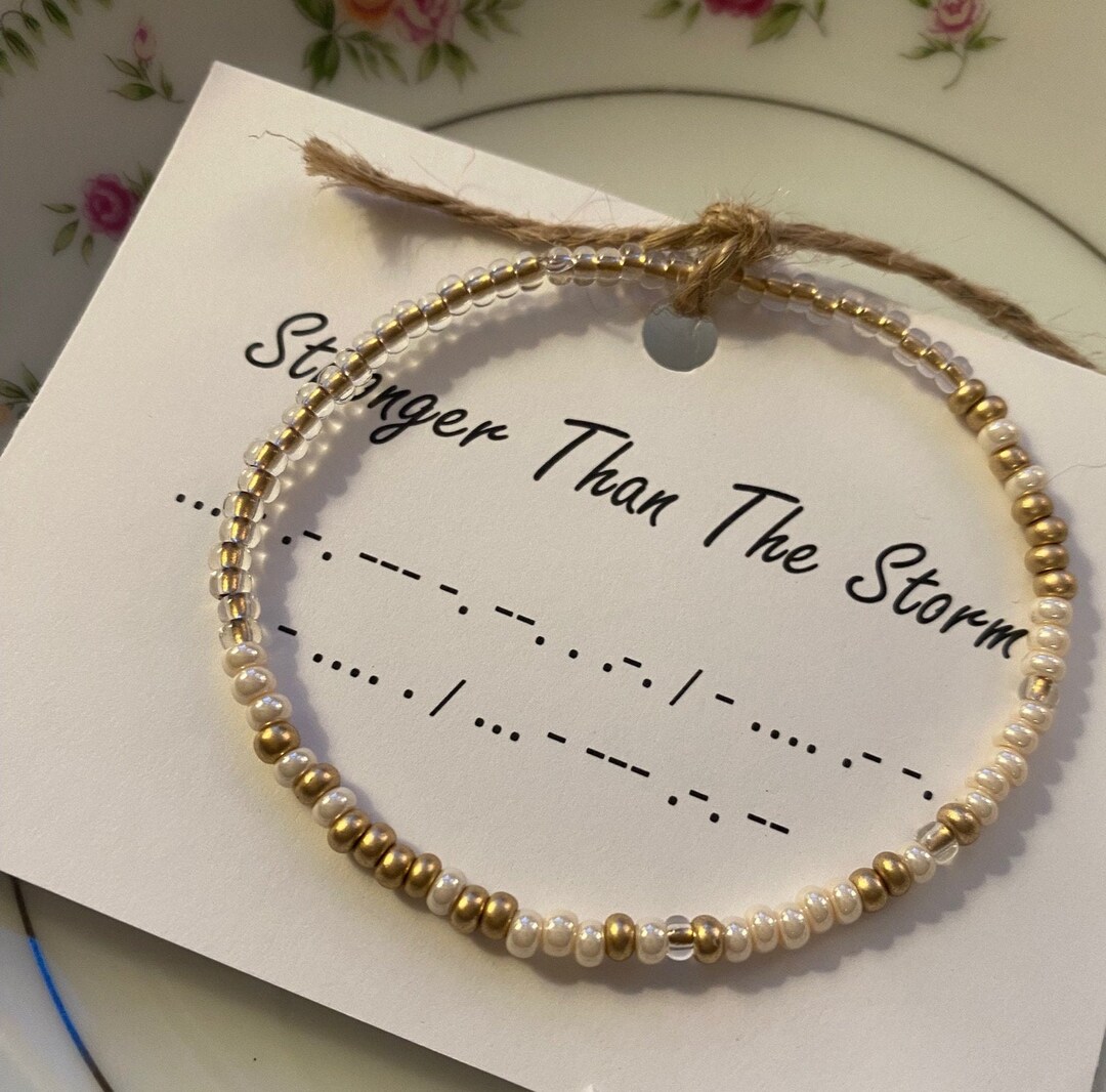Morse Code Bracelet - Etsy