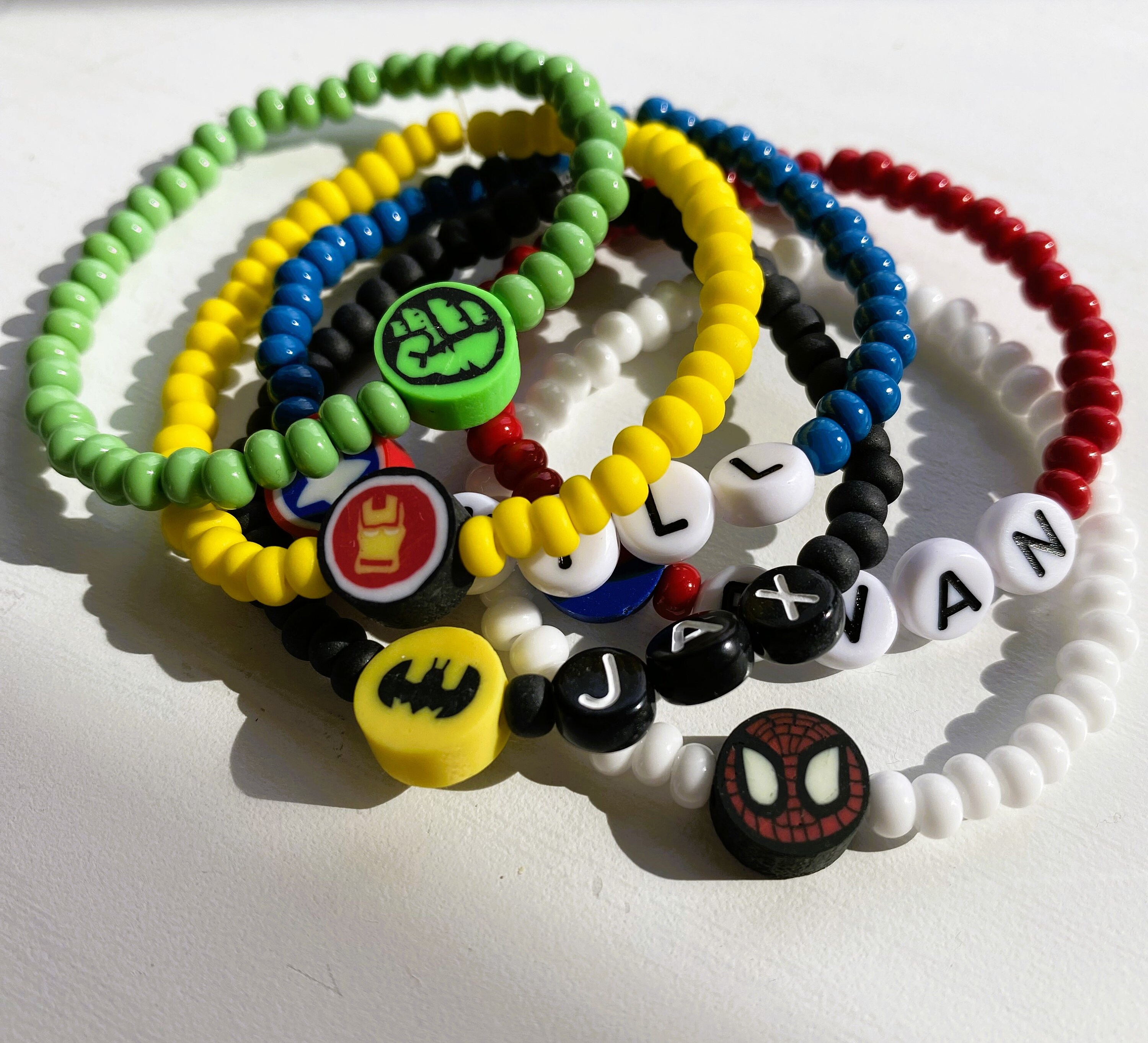 Child’s Personalized Super Hero Bracelet - Etsy