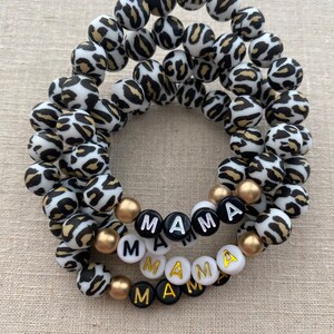 Cheetah Print Personalized Bracelet - Etsy