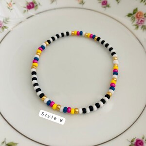 Multi-colored Seed Bead Stack Bracelet - Etsy
