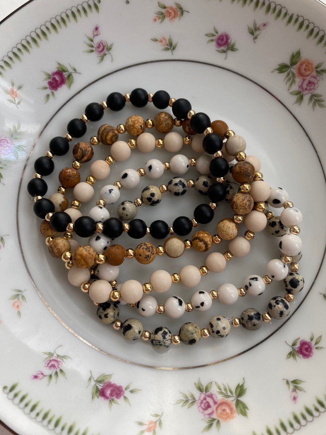 Beaded Stack Bracelet - Etsy
