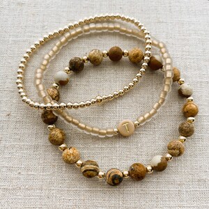 Multi-color Letter Bead Bracelet - Etsy