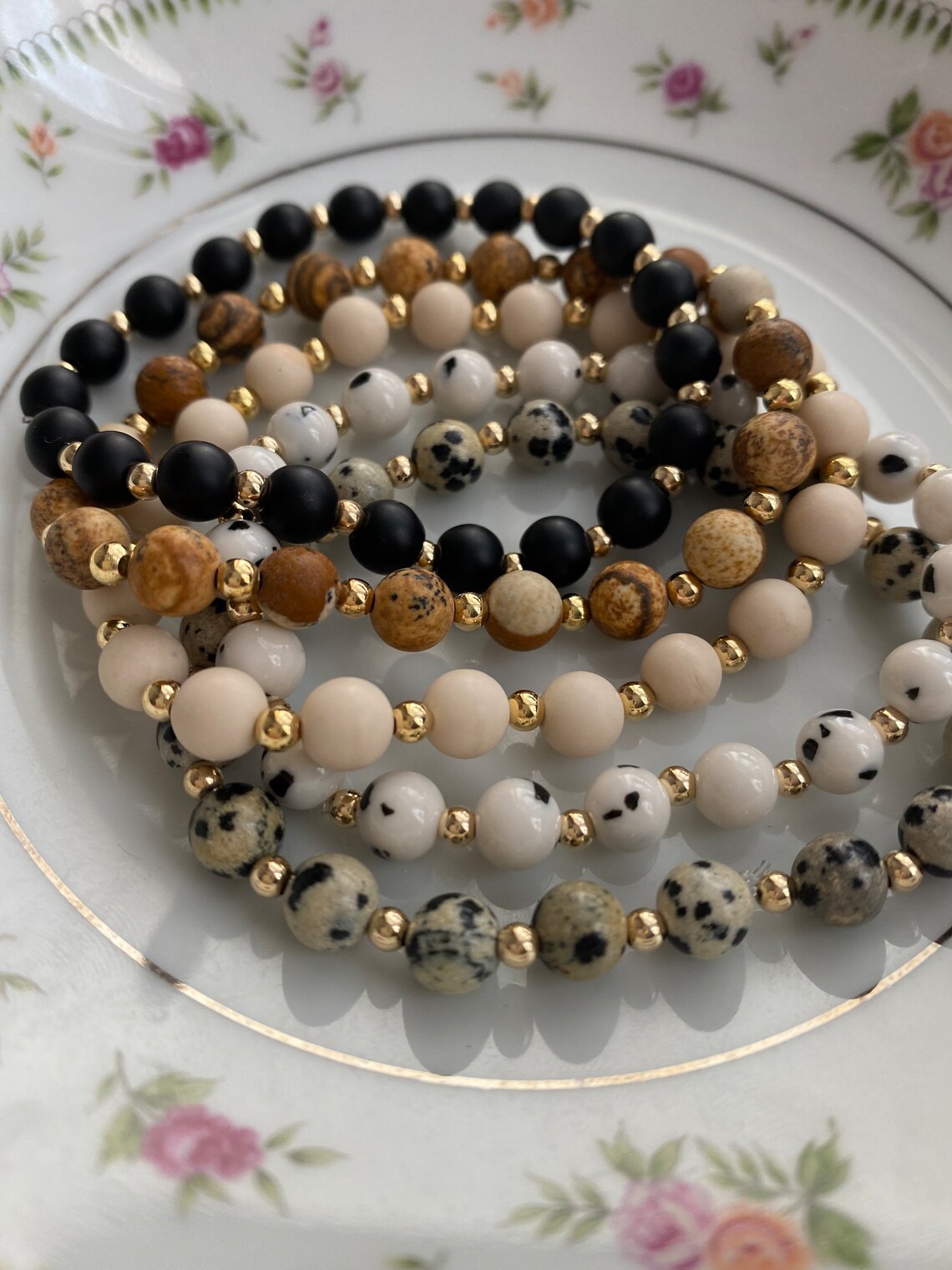 Beaded Stack Bracelet - Etsy