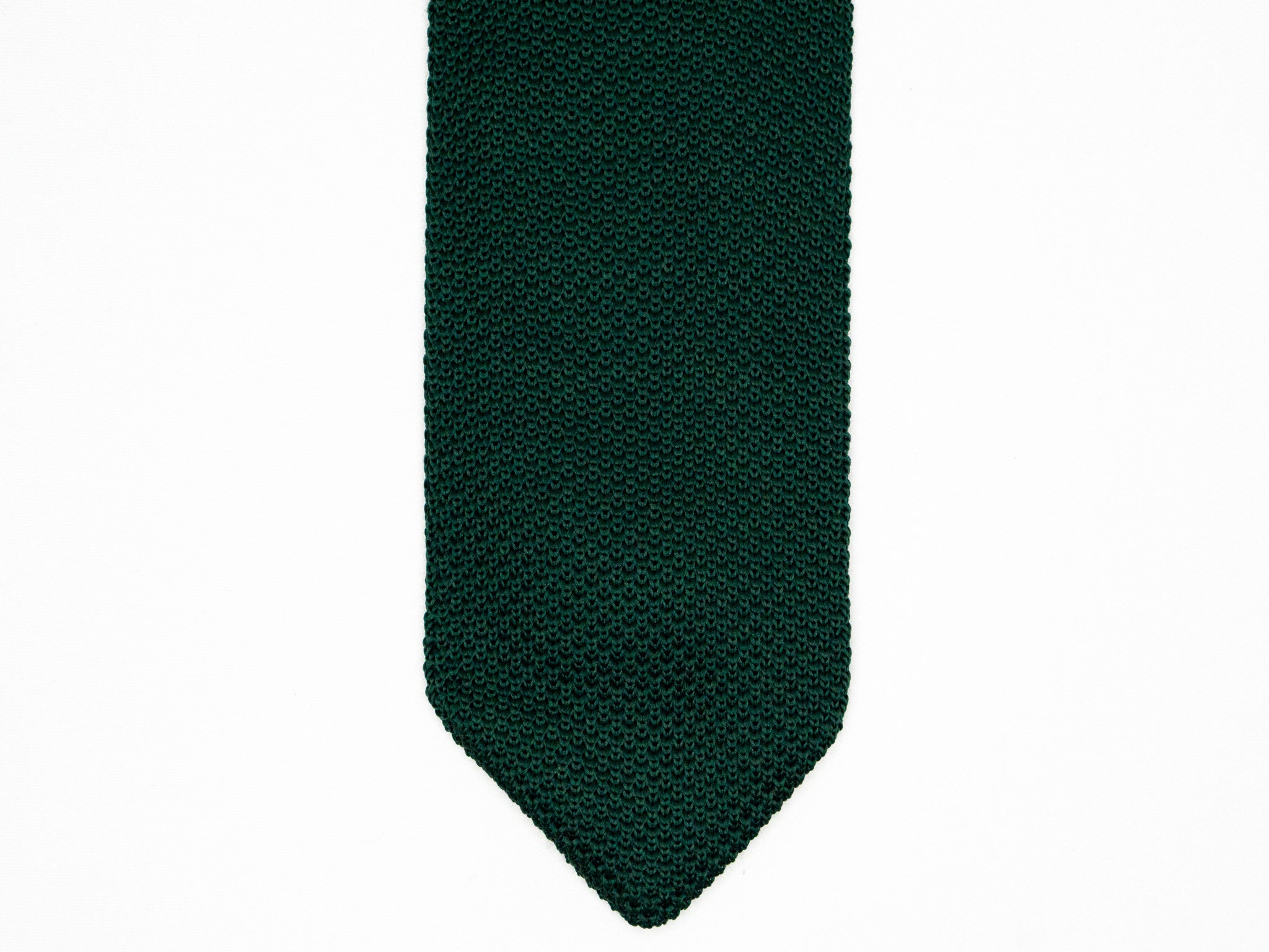 Green Knit Tie Solid Dark Green Grenadine Tie for Men - Etsy