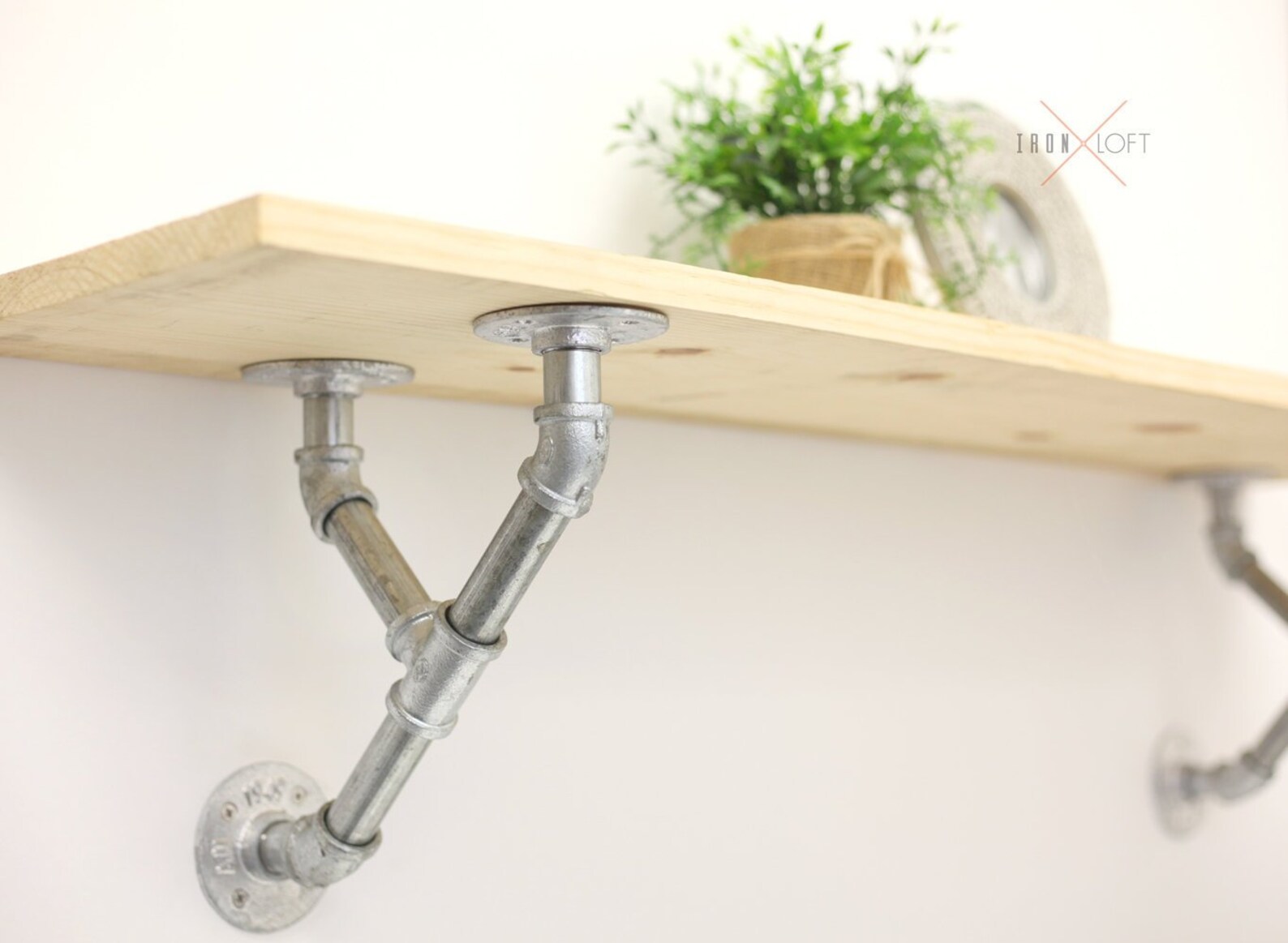 Industrial Pipe Corbel Shelf Bracket Kit - 3/4 Inch Pipe - Etsy