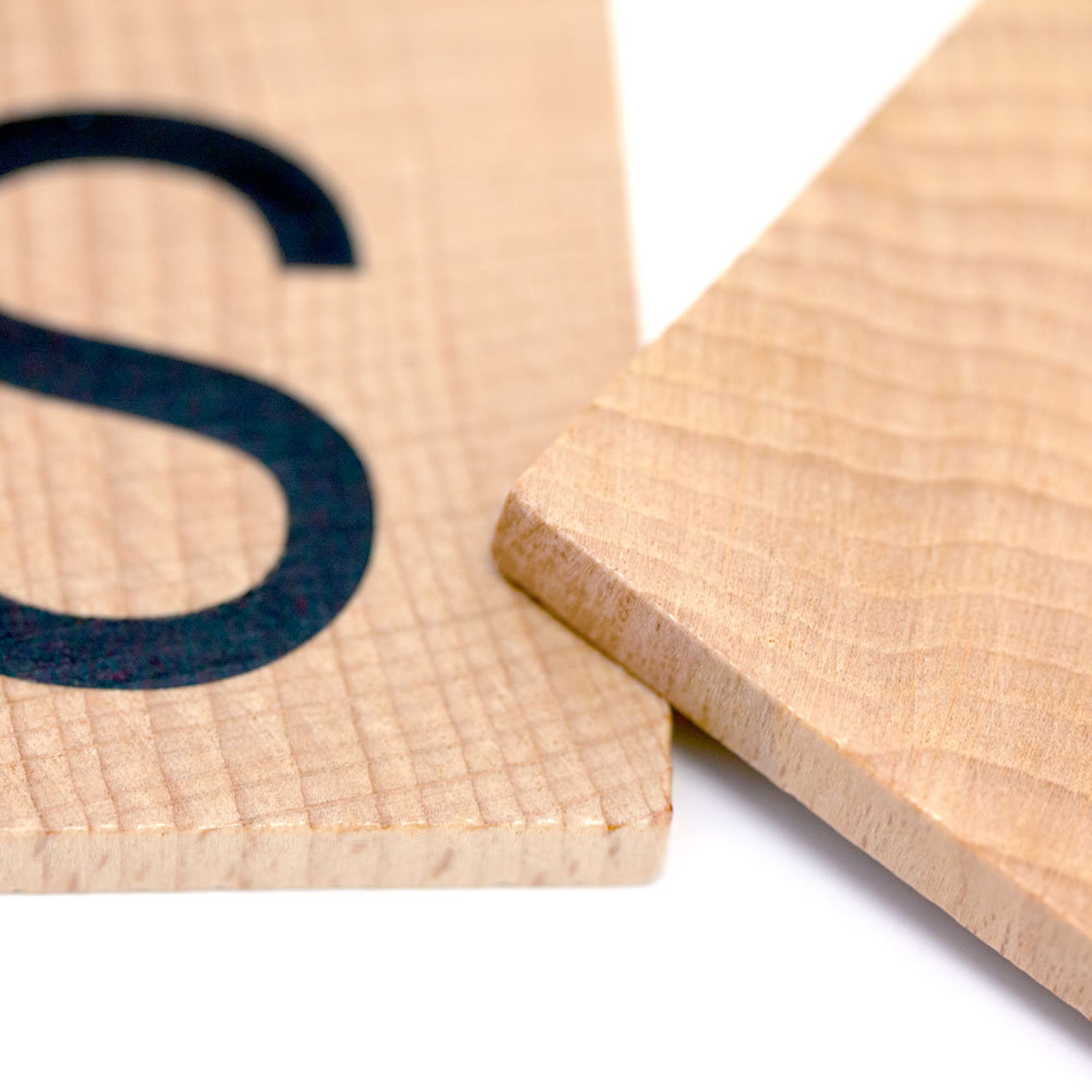 2" Square Wood Alphabet Tiles - Please Describe in Notes Letter ...