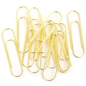 Jumbo Metal Paper Clips 4" - 12 Pack Shiny Metal - Etsy