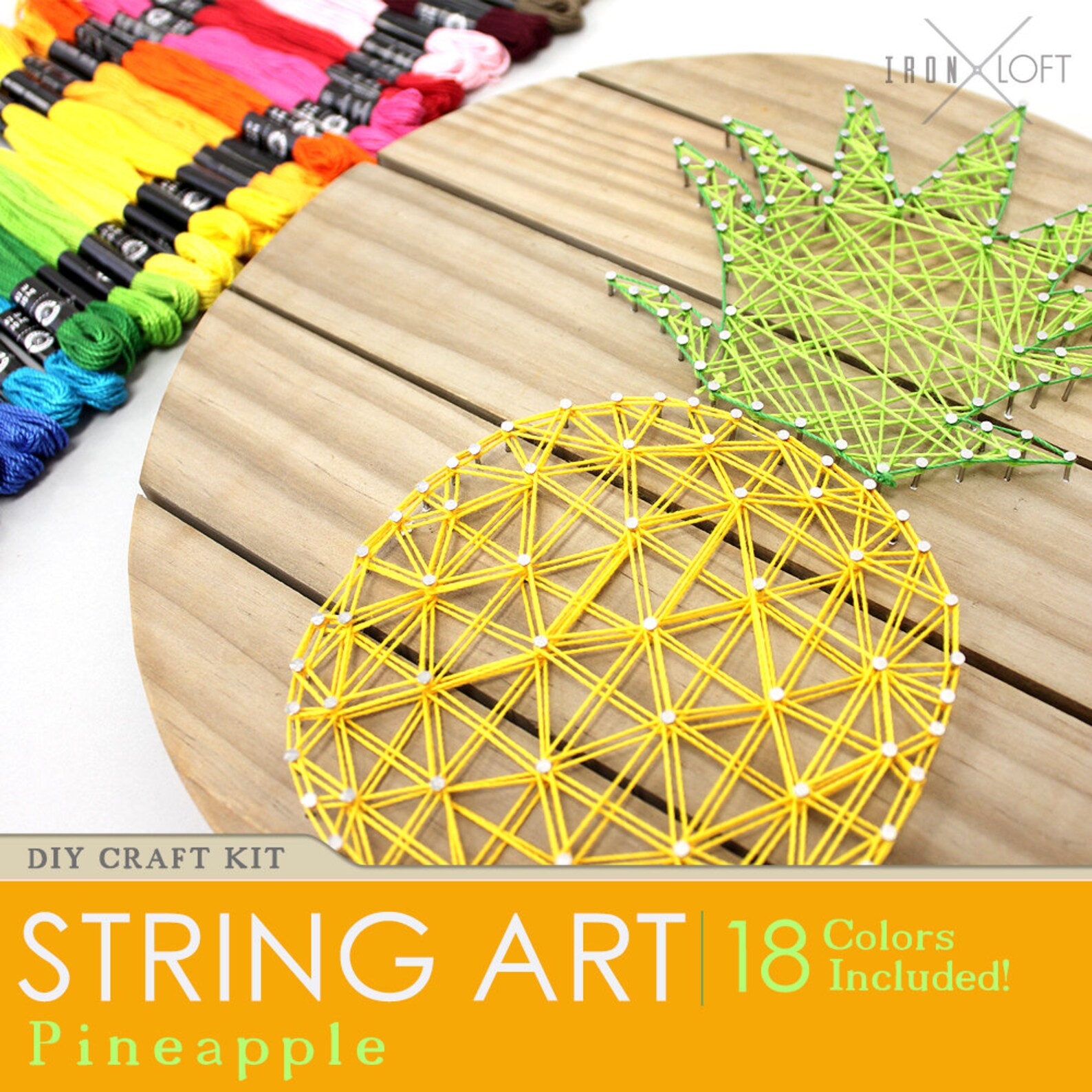 DIY Pineapple String Art Wood Pallet Sign Kit - Etsy